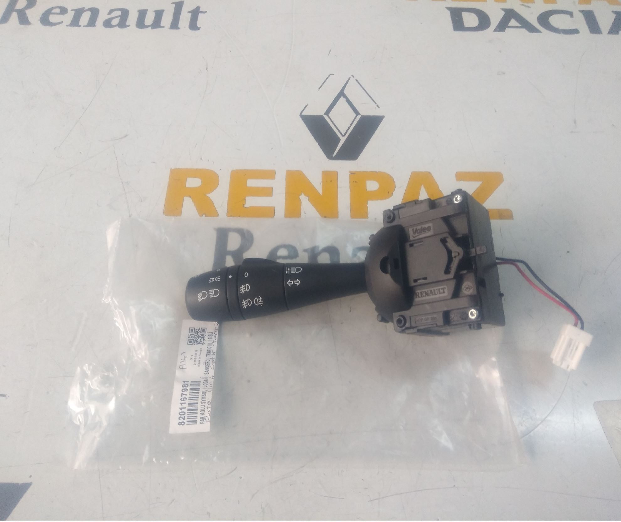 Renpaz Renault Yedek Parca. RENAULT/DACİA FAR SİNYAL KOLU ÇİFT SİSLİ ...